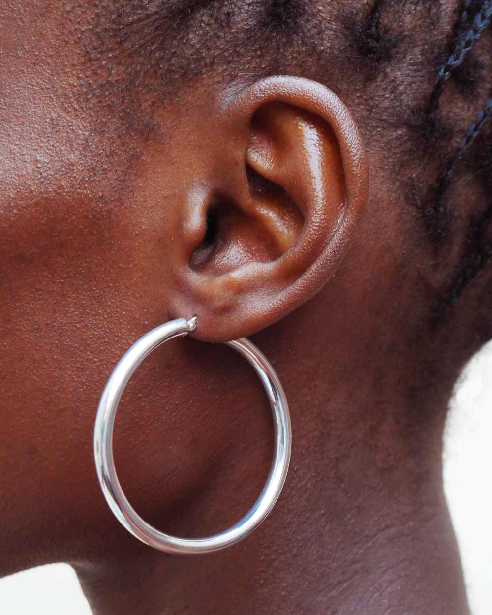 The Chunky Hoops Silver | Catch Rhys | Sterling Silver