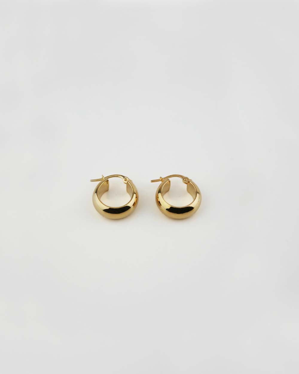 The Domed Hoops Gold | Catch Rhys | 9ct Gold