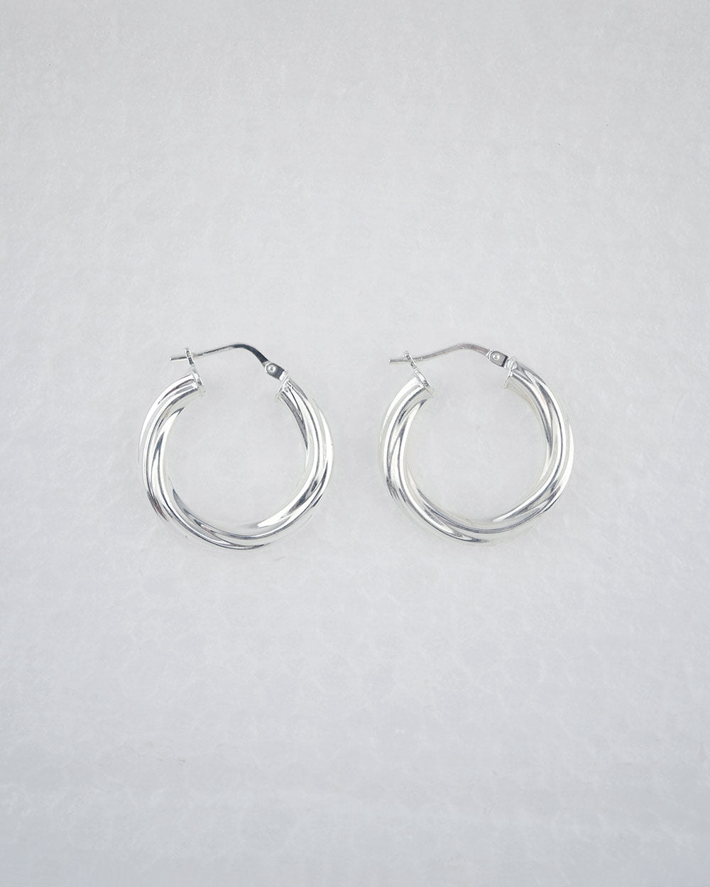 The Twisted Chunky Hoops Silver | Catch Rhys | Sterling Silver